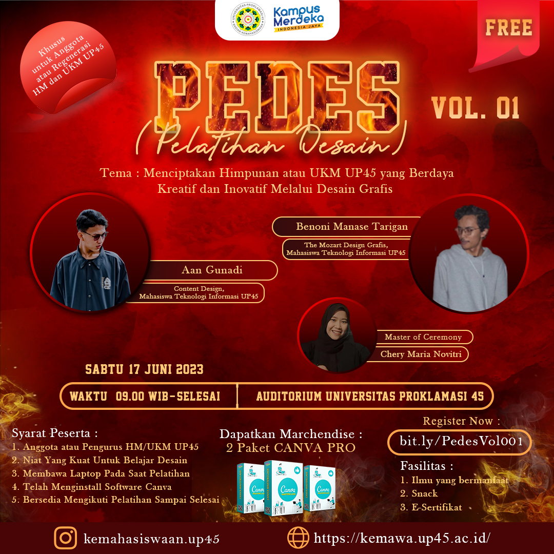 KEMAWA ON PRESENT PELATIHAN DESAIN (PEDES) VOL.01 - Kemahasiswaan